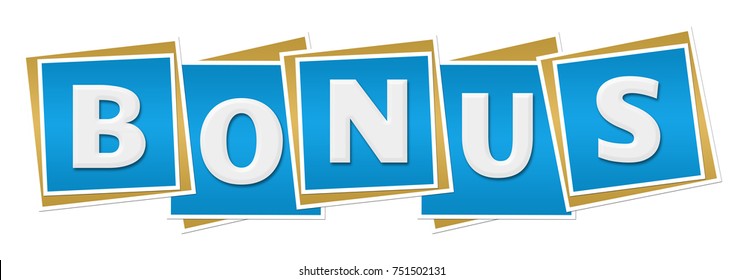 Bonus Blue Blocks Stock Illustration 751502131 | Shutterstock