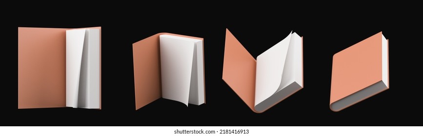 Book 3d Model Different Angles Set Stock Illustration 2181416913 ...
