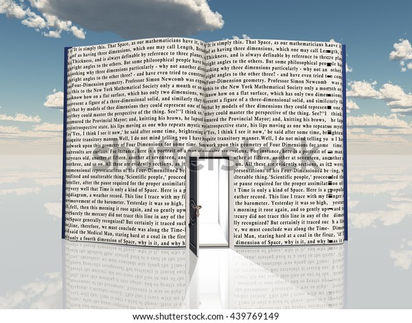 Book Open Door 3d Render Stock Illustration 439769149 | Shutterstock