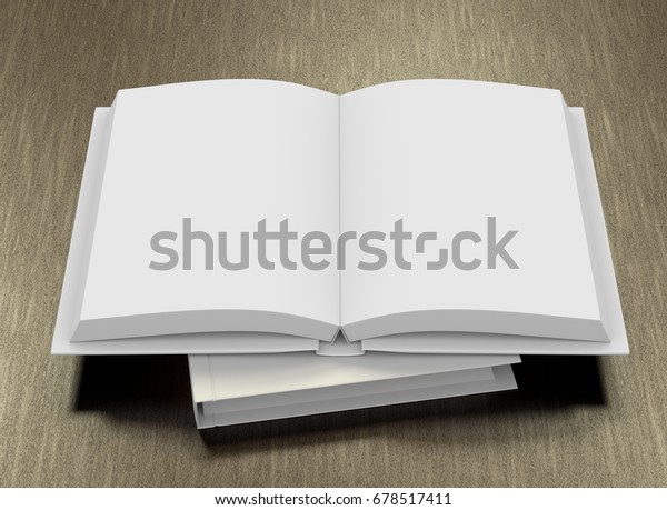 Book Template 3d Rendering Stock Illustration 678517411