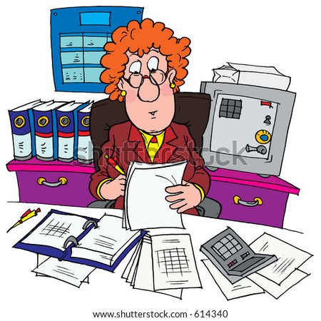 Bookkeeper Ilustración de stock614340: Shutterstock