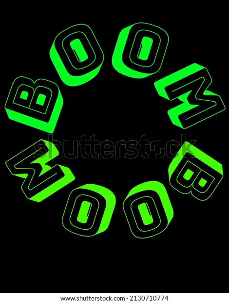 Boom Boom Texture 3d Design Stock Illustration 2130710774 | Shutterstock