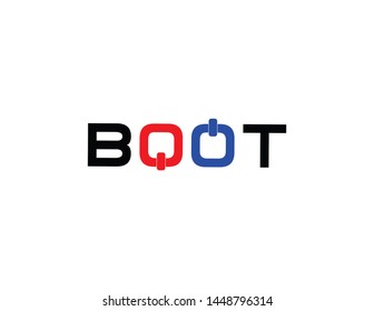 Boot Original Monogram Logo Design Stock Illustration 1448796314 ...