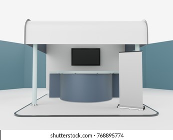 Booth 3d Rendering Stock Illustration 768895774 | Shutterstock