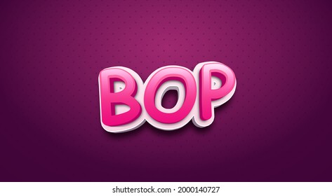 Bop Comic Speech 3d Text Style Stock Illustration 2000140727 | Shutterstock