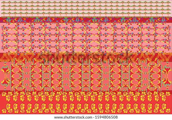 Border Design Border Designs Art Applying Stock Illustration 1594806508 ...