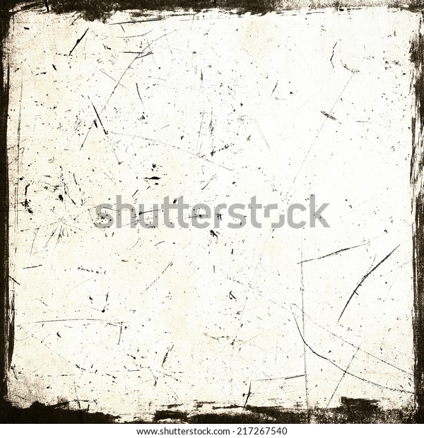 Border Grunge Frame Scratched Texture Stock Illustration 217267540