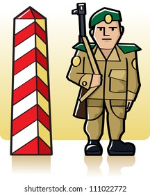 Border Guard Stock Illustration 111022772