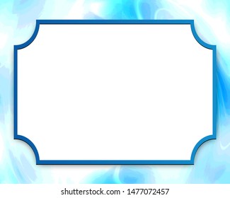 Border Light Blue Frame Stock Illustration 1477072457