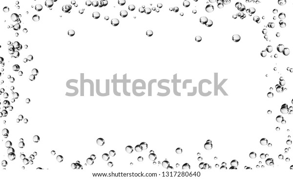 Border Water Bubbles Abstract Frame Bannerflyer Stock Illustration ...