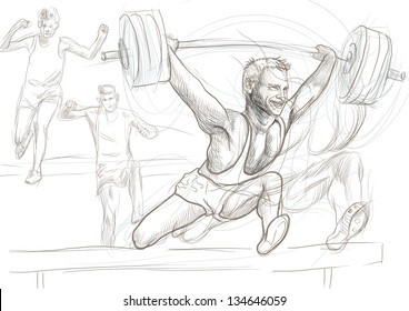 Born Win Full Sized Hand Drawing Stock Illustration 134646062 ...