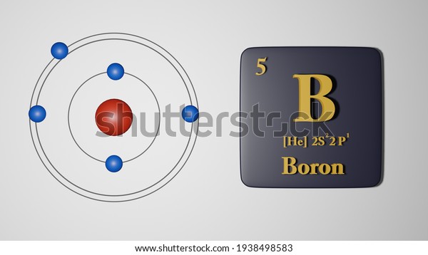 Boron Fifth Element Periodic Table Boron Stock Illustration 1938498583 ...