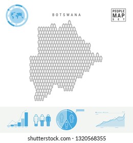 Botswana People Icon Map People Crowd Stock Illustration 1320568355 ...