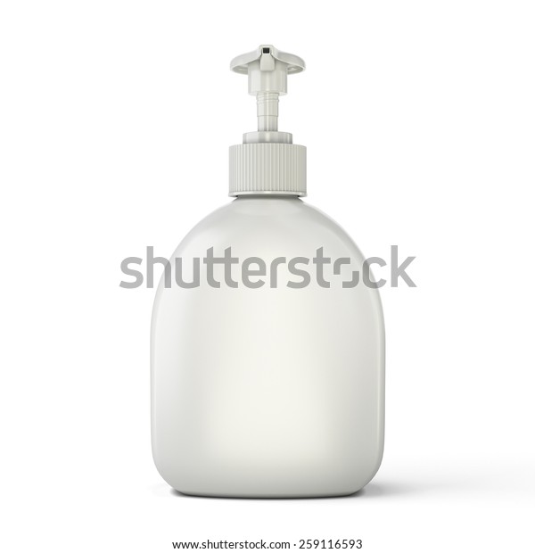 Bottle Template Soap Front View Isolated Stock Illustration 259116593