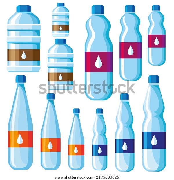 Bottled Water Different Sizes Stock Illustration 2195803825 | Shutterstock