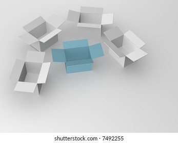 Box 3d Stock Illustration 7492255 | Shutterstock
