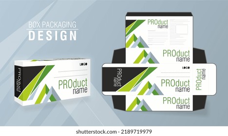 Box Packaging Design Template Design Stock Illustration 2189719979 ...