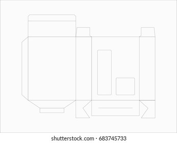 Box Template Stock Illustration 683745733 | Shutterstock