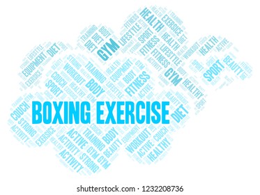 Boxing Exercise Word Cloud Stock Illustration 1232208736 | Shutterstock