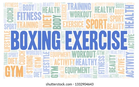 Boxing Exercise Word Cloud Stock Illustration 1332904643 | Shutterstock