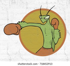 Boxing Insect Fighter Stock Vector (Royalty Free) 364256909
