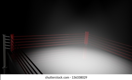 Boxing Ring High Resolution 3d Render Stock Illustration 136338029 ...
