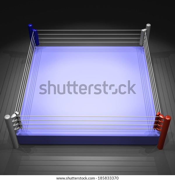 Boxing Ring On White Background Stock Illustration 185833370 | Shutterstock