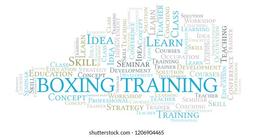 Boxing Training Word Cloud Stock Illustration 1206904465 | Shutterstock
