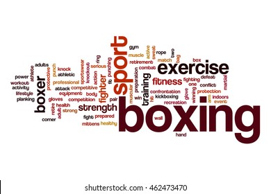 Boxing Word Cloud Stock Illustration 462473470 | Shutterstock