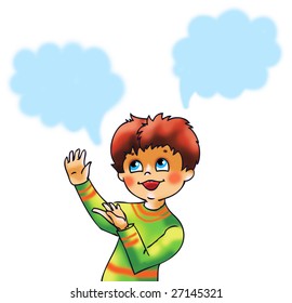 Boy Asking Stock Illustration 27145321 | Shutterstock
