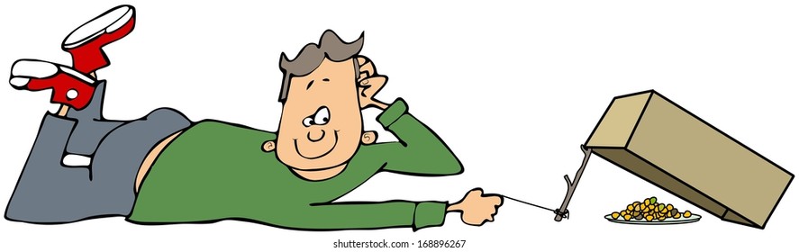 Boy Box Trap Stock Illustration 168896267 | Shutterstock