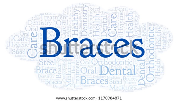 Braces Word Cloud Stock Illustration 1170984871 | Shutterstock