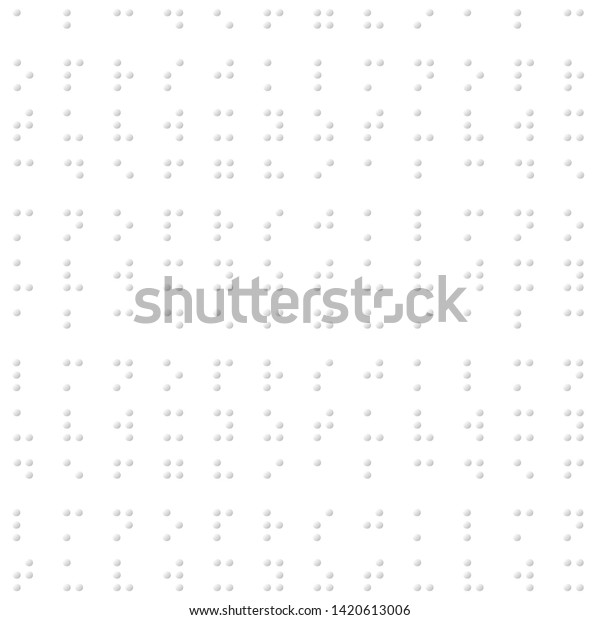 Braille Texture Seamless Clipart Pattern: ภาพประกอบสต็อก 1420613006 ...