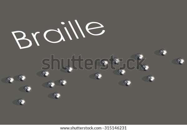 Braille Written Texture Three Dimensional Shaded Stock Illustration ...