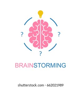 Brain Brainstorming Idea Creativity Logo Icon Stock Illustration ...