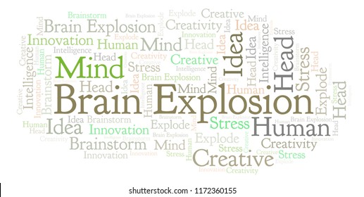 Brain Explosion Word Cloud Stock Illustration 1172360155 | Shutterstock