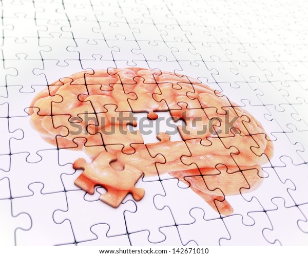 Brain Jigsaw Puzzle Memory Concept Illustration Stock Illustration ...