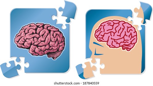 Brain Puzzle Stock Illustration 187840559 | Shutterstock