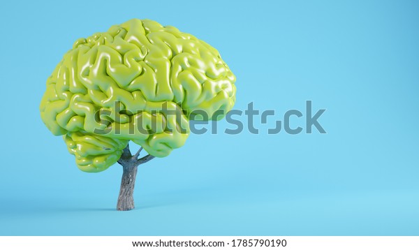 Brain Tree Concept 3d Rendering Stock Illustration 1785790190 ...