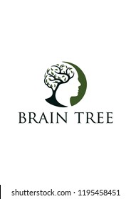 Brain Tree Logo Stock Illustration 1195458451