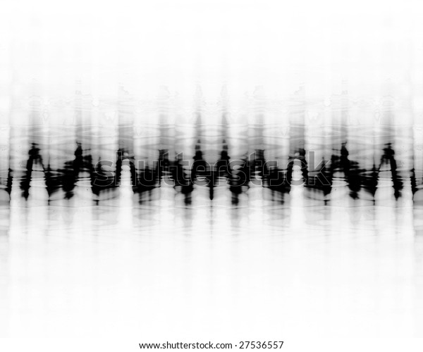 Brain Wave Pattern On White Background Stock Illustration 27536557
