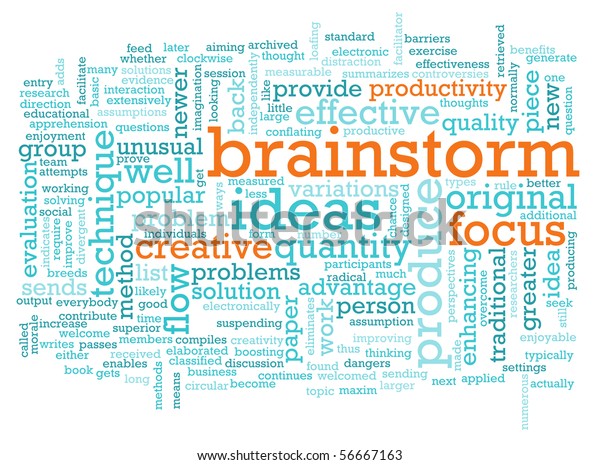 Brainstorm Session Concept Abstract Stock Illustration 56667163