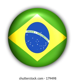 Brazil Flag Button Stock Illustration 179498 | Shutterstock