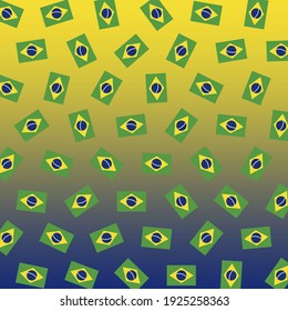 Brazilian Flag Pattern Brazilian Color Gradient Stock Illustration ...