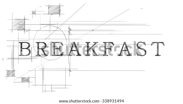 Breakfast Word Stock Illustration 338931494 | Shutterstock