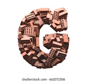 Brick Font 3d Rendering Stock Illustration 662072506 | Shutterstock