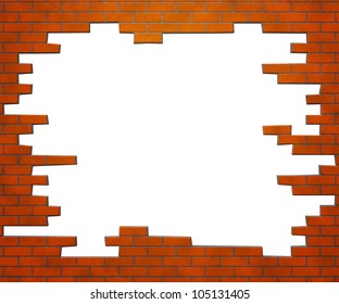 Brick Border Images, Stock Photos & Vectors | Shutterstock
