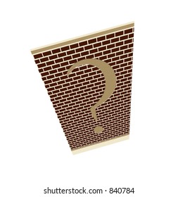 Brick Wall Question Mark Stock Illustration 840784 | Shutterstock