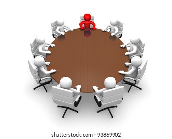 Briefing Room This 3d Render Illustration Stock Illustration 93869902 ...