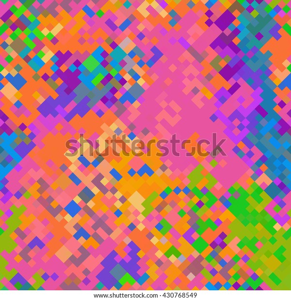 Bright Color Squares Pattern Stock Illustration 430768549